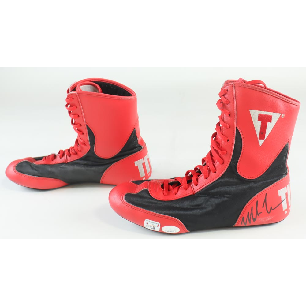 Mike Tyson Signed Pair of Title Boxing Shoes (JSA & Tyson) | Pristine ...