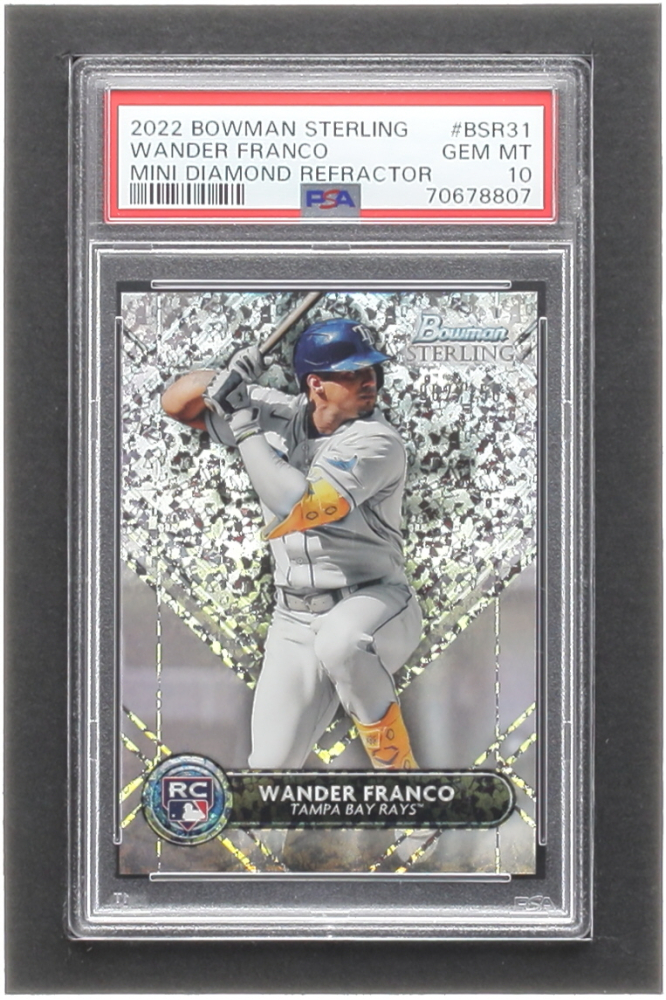 Wander Franco 2022 Bowman Sterling Rookies Mini-Diamond Refractors # ...