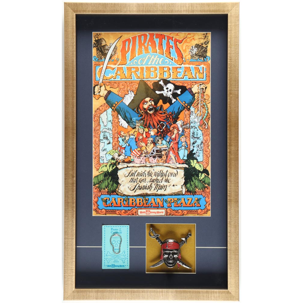 Disneyland "Pirates of the Caribbean" Custom Framed Poster Print ...