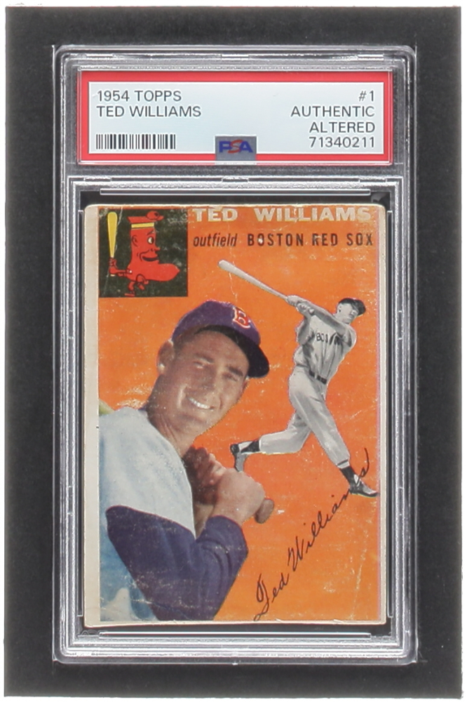 Ted Williams 1954 Topps #1 (PSA Authentic) (Altered) | Pristine Auction