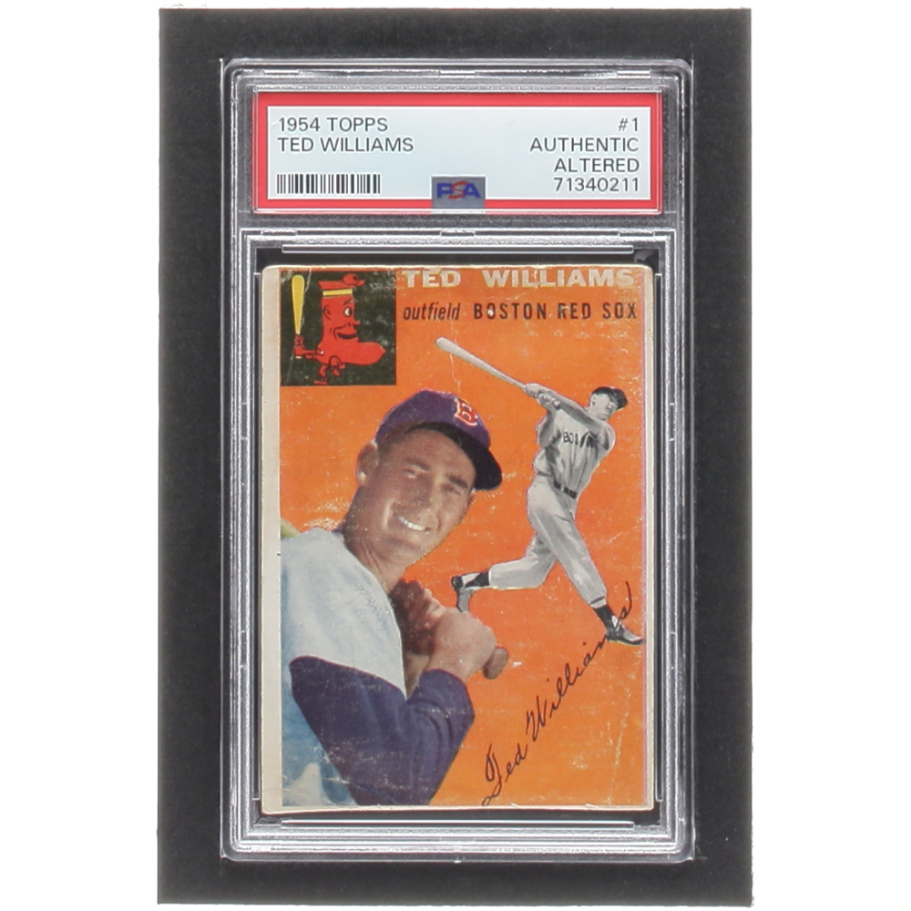 Ted Williams 1954 Topps #1 (PSA Authentic) (Altered) | Pristine Auction