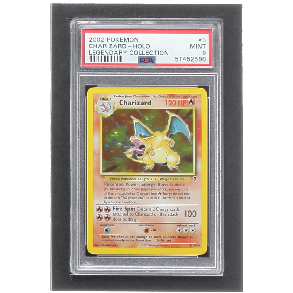 Charizard 2002 Pokemon Legendary Collection #3 Holo (PSA 9) | Pristine ...