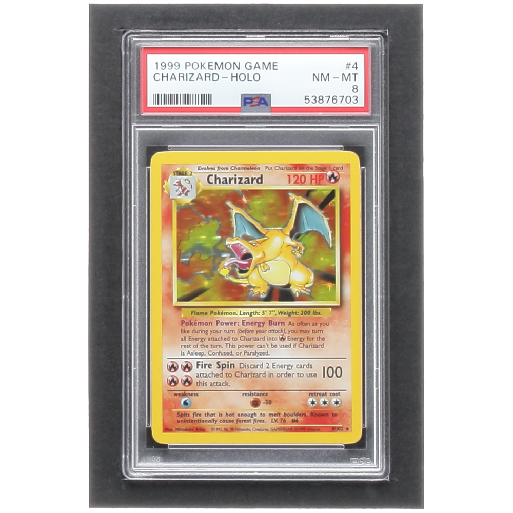 Charizard Pokemon 1999 Base Unlimited #4 Holo (PSA 8) | Pristine Auction