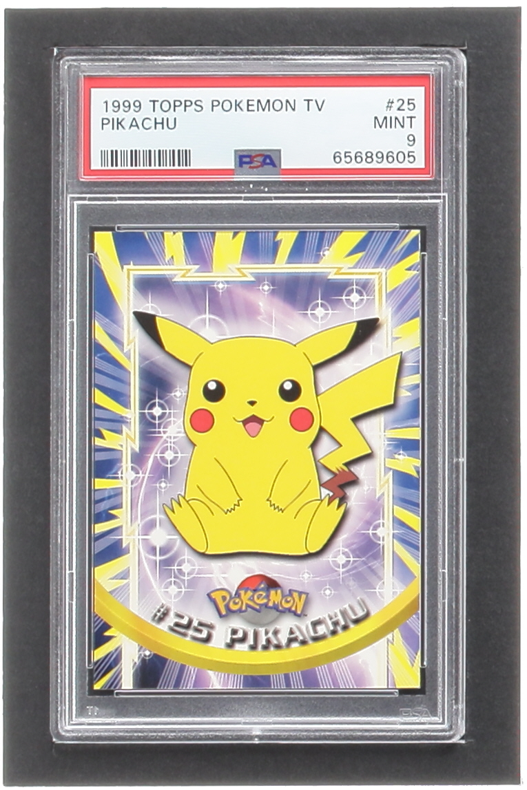 Pikachu 1999 Topps Pokemon TV Animation Series 1 #25 (PSA 9) | Pristine Auction