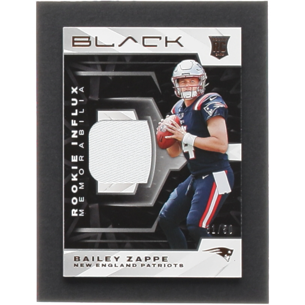 Bailey Zappe 2022 Panini Black Rookie Influx Memorabilia Copper #41 RC #31/50 | Pristine Auction