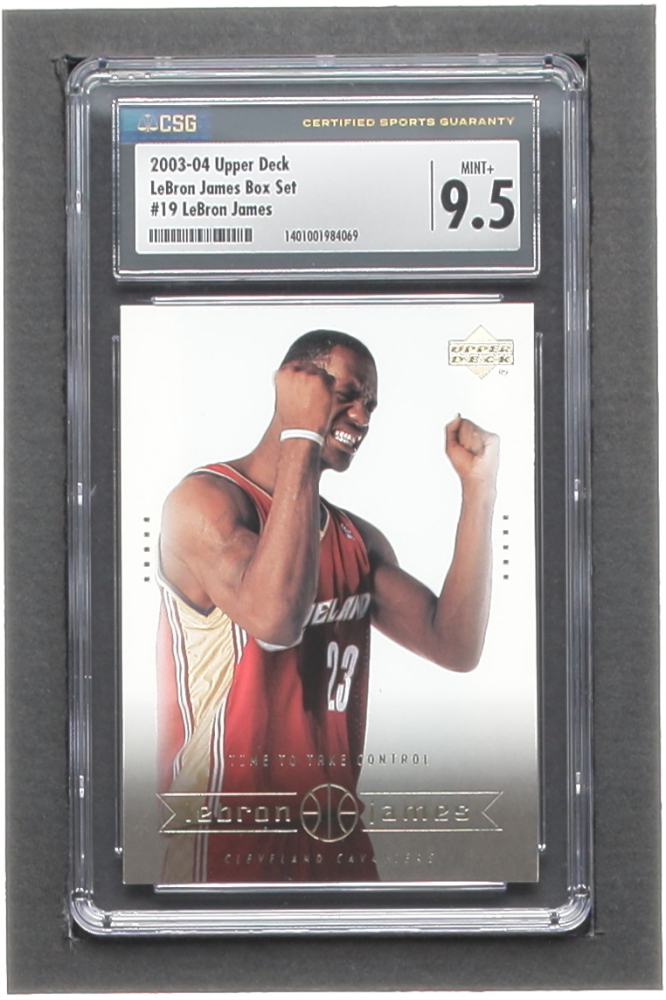 LeBron James 2003 Upper Deck LeBron James Box Set #19 RC / Time to Take ...