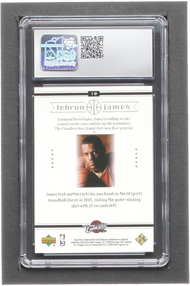 LeBron James 2003 Upper Deck LeBron James Box Set #19 RC / Time to Take ...