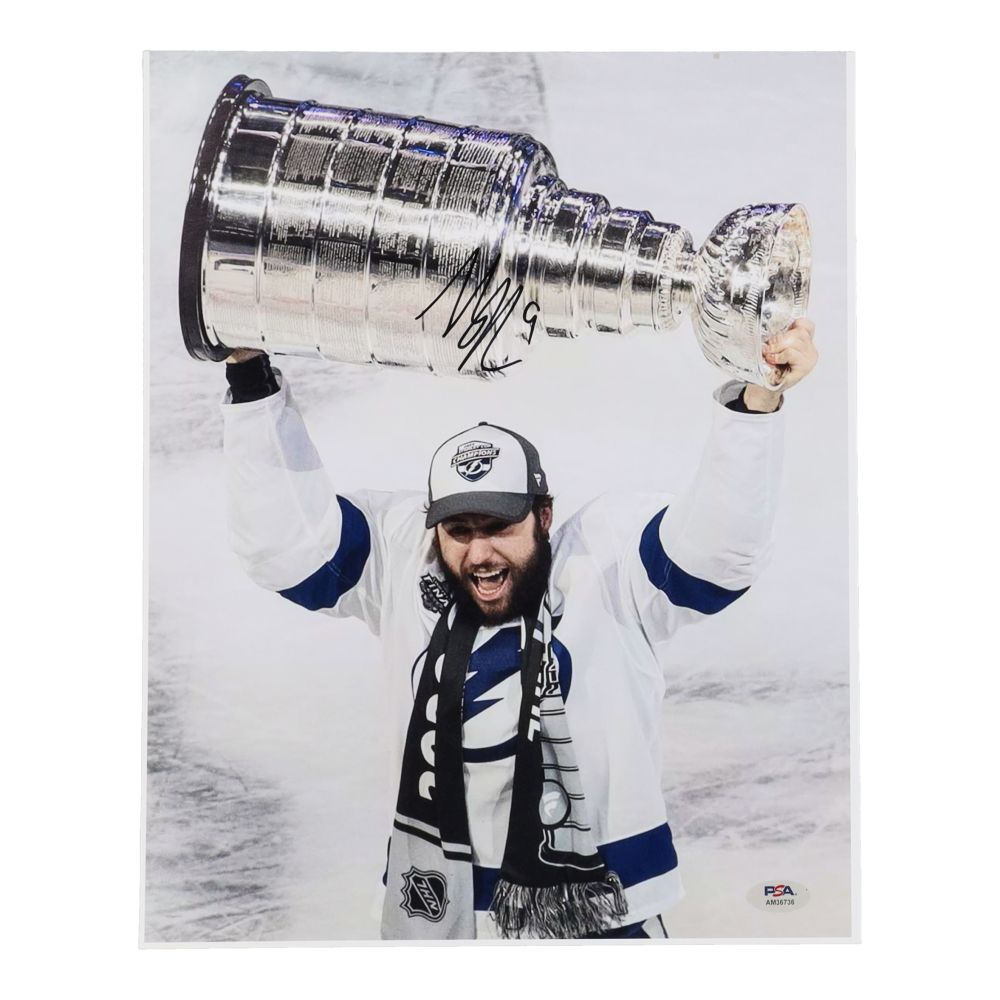 Tyler Johnson Signed Lightning 11x14 Photo (PSA) | Pristine Auction