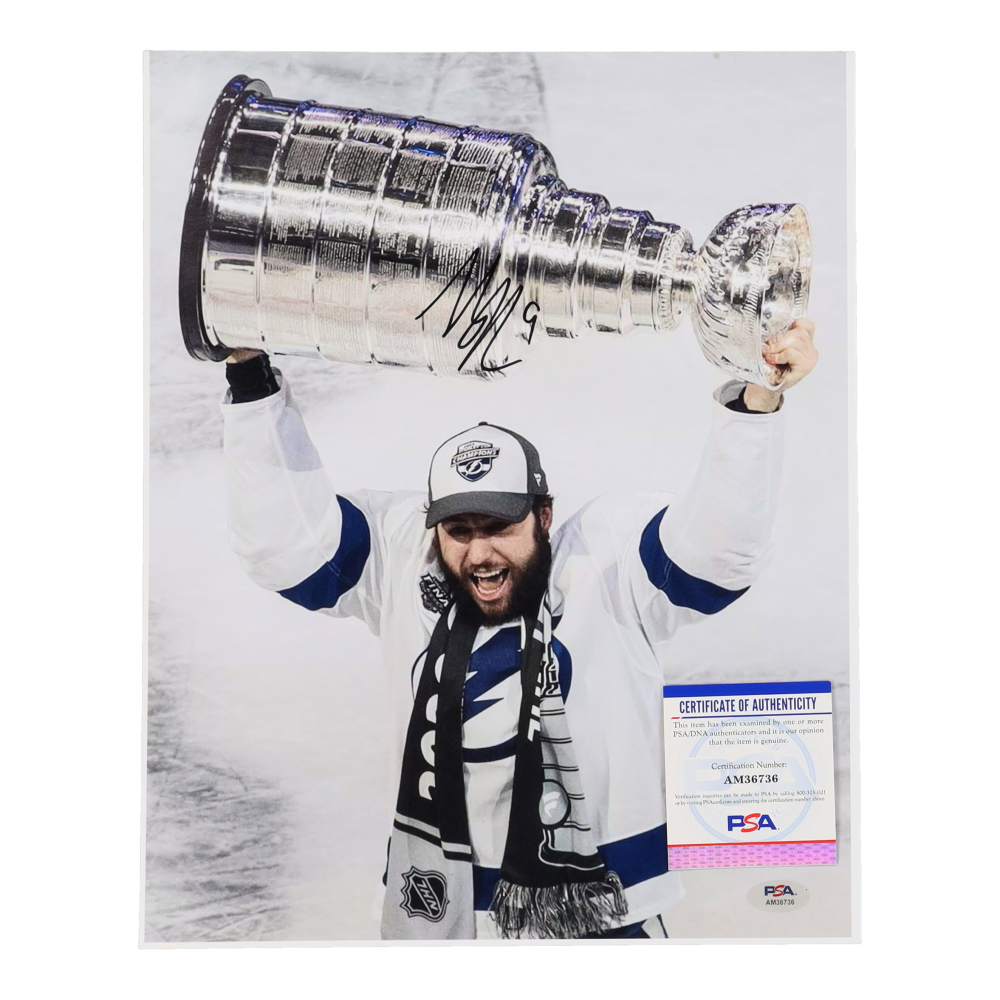 Tyler Johnson Signed Lightning 11x14 Photo (PSA) | Pristine Auction