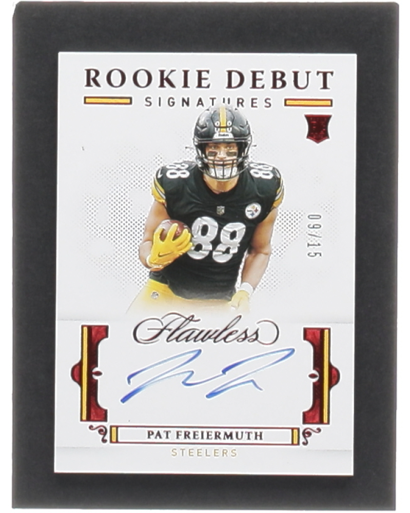 Pat Freiermuth 2021 Panini Flawless Rookie Debut Signatures Ruby #17 RC ...
