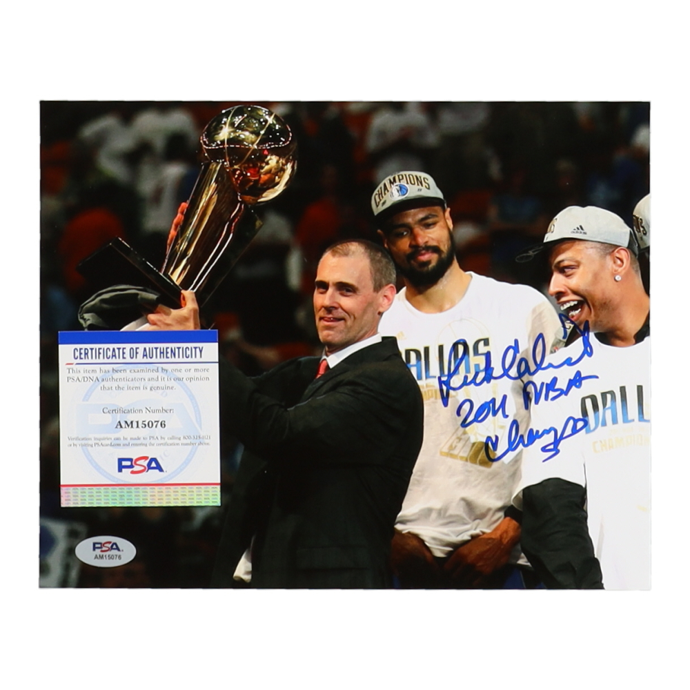 Rick Carlisle Signed Mavericks 8x10 Photo Inscribed "2011 NBA Champs ...