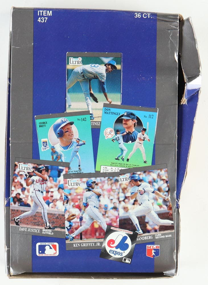 1991 Fleer Ultra Baseball Wax Box with (36) Packs | Pristine Auction