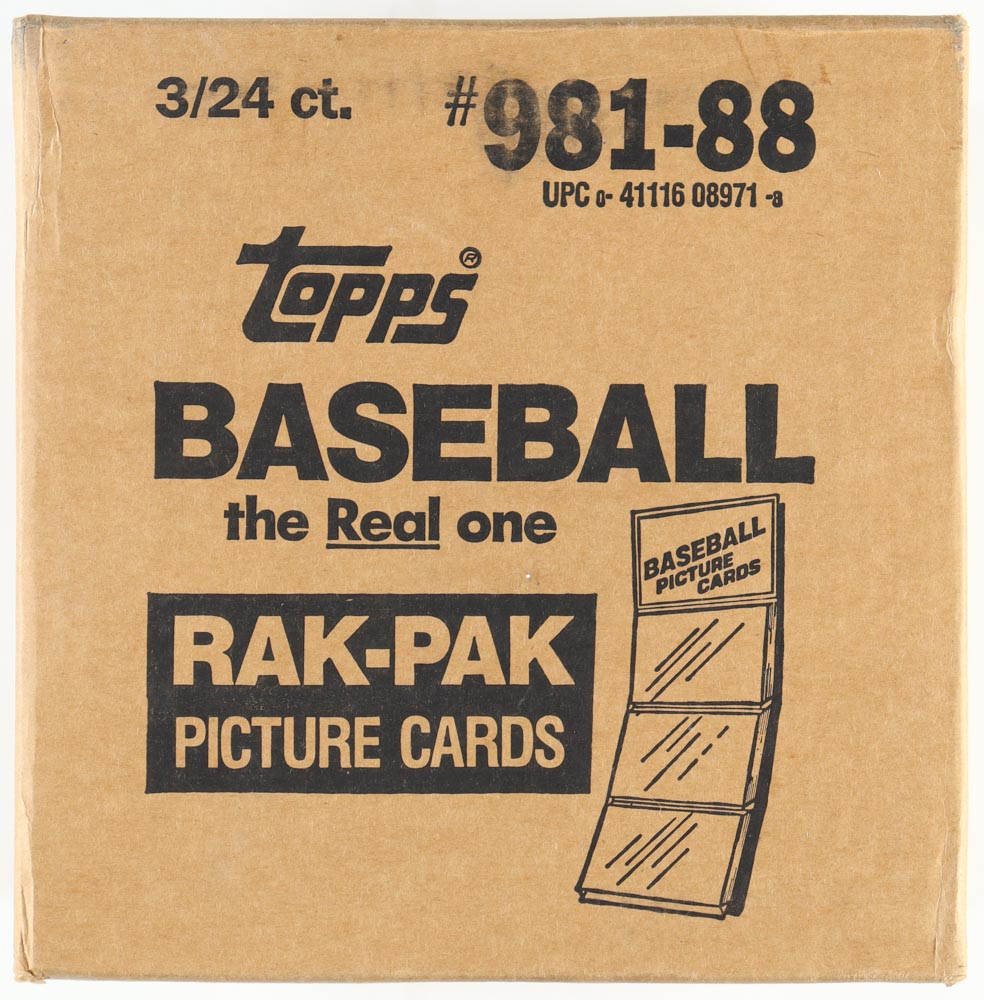 1988 Topps Baseball Rack Case with (3) Boxes | Pristine Auction