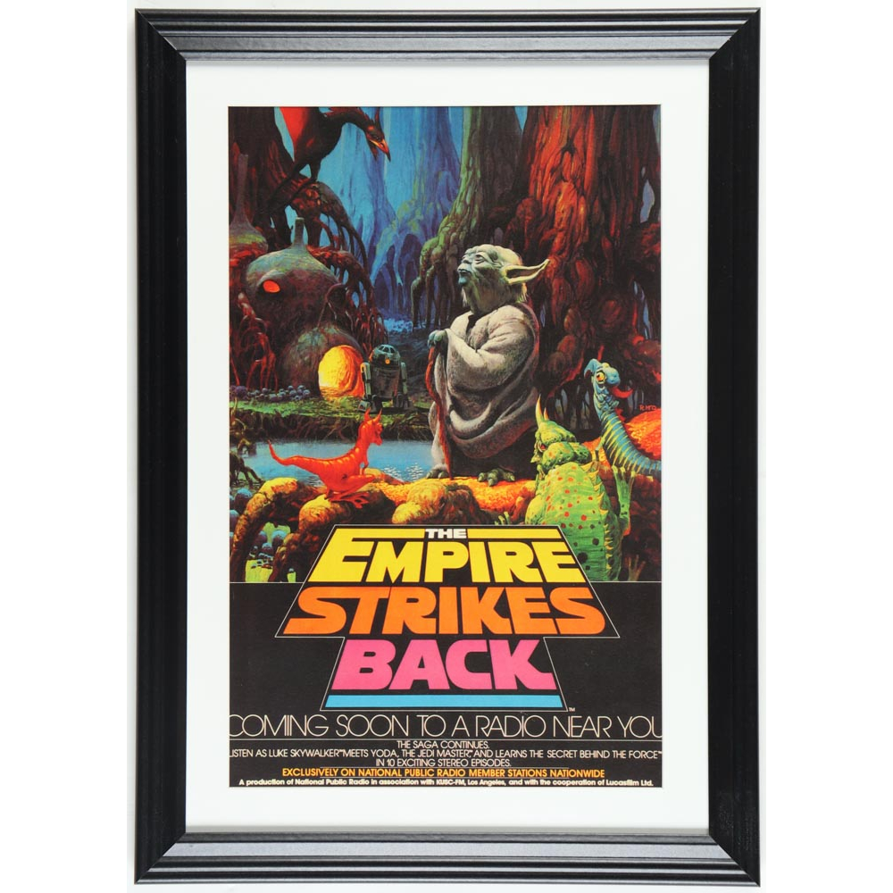 1982 "Star Wars: The Empire Strikes Back" Radio Promo Custom Framed ...