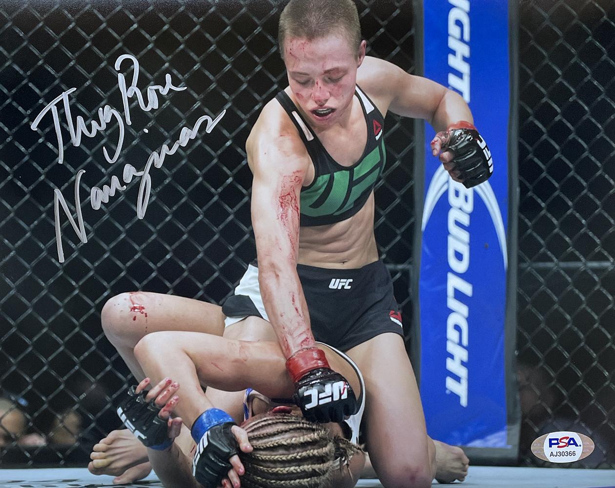 "Thug" Rose Namajunas Signed 8x10 Photo (PSA) | Pristine Auction