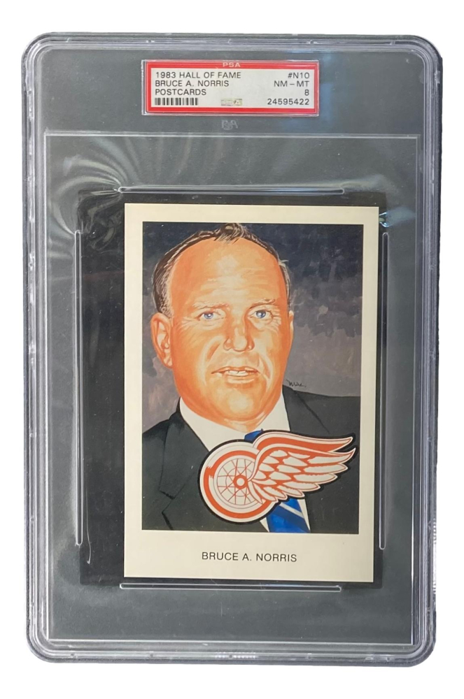 Bruce A. Norris 1983 Hall of Fame Postcards #N10 (PSA 8) | Pristine Auction