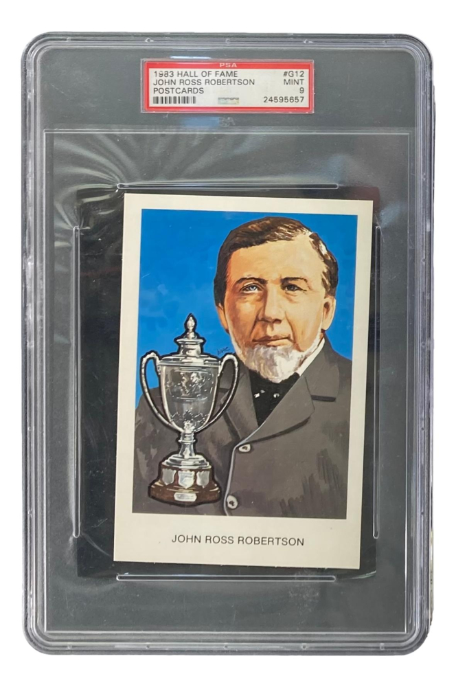 John Ross Robertson 1983 Hall of Fame Postcards #G12 (PSA 9) | Pristine ...