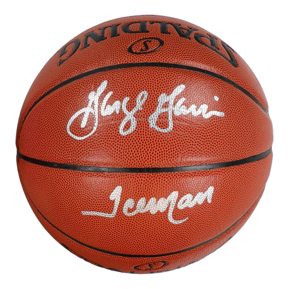 George Gervin Signed NBA Basketball Inscribed "Iceman" (PSA) | Pristine ...