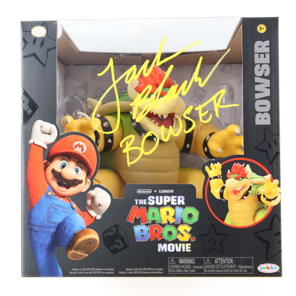 Jack Black Signed "The Super Mario Bros. Movie" Bowser Action Figure ...