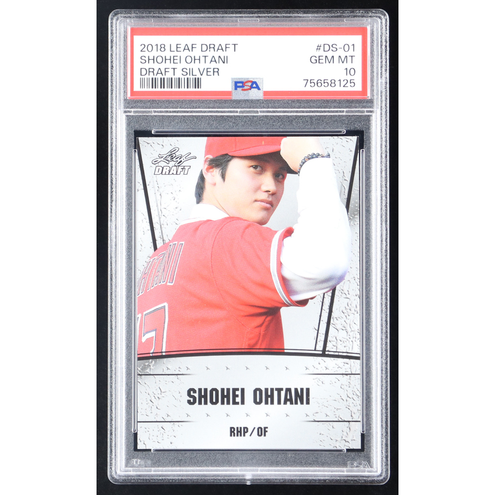 Rookie Cards Shohei Ohtani 2018 Leaf Draft #DS-01 Rookie Card PGI 2018 ...