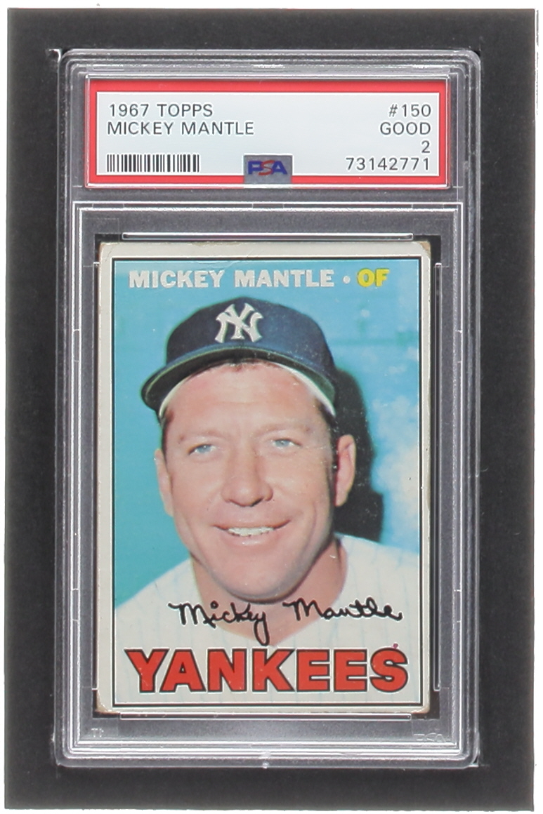 Mickey Mantle 1967 Topps #150 (PSA 2) | Pristine Auction