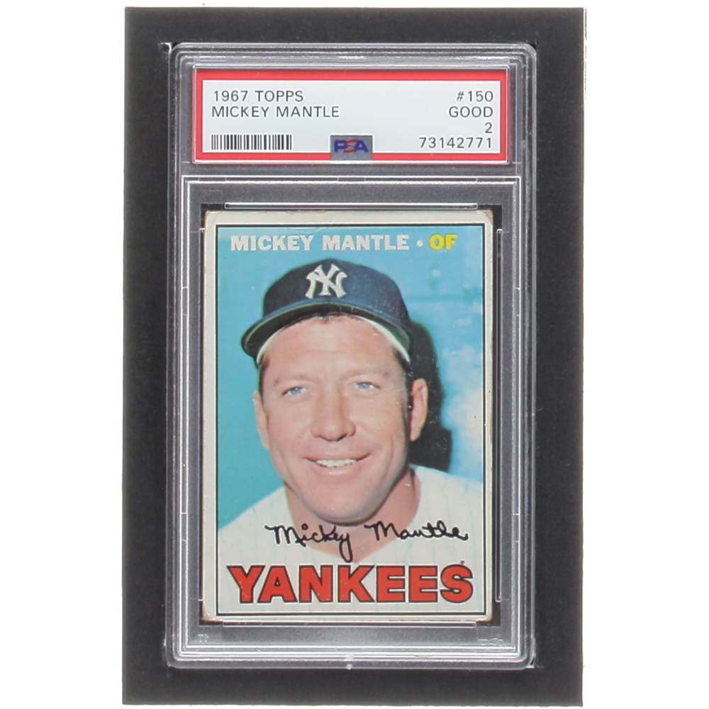 Mickey Mantle 1967 Topps #150 (PSA 2) | Pristine Auction