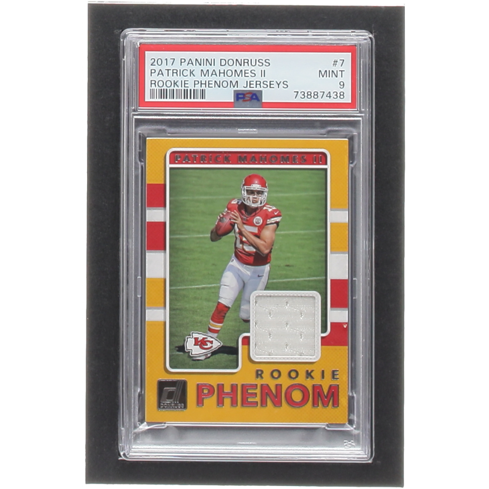 Patrick Mahomes II 2017 Donruss Optic Rookie Phenom Jerseys #7 RC (PSA ...