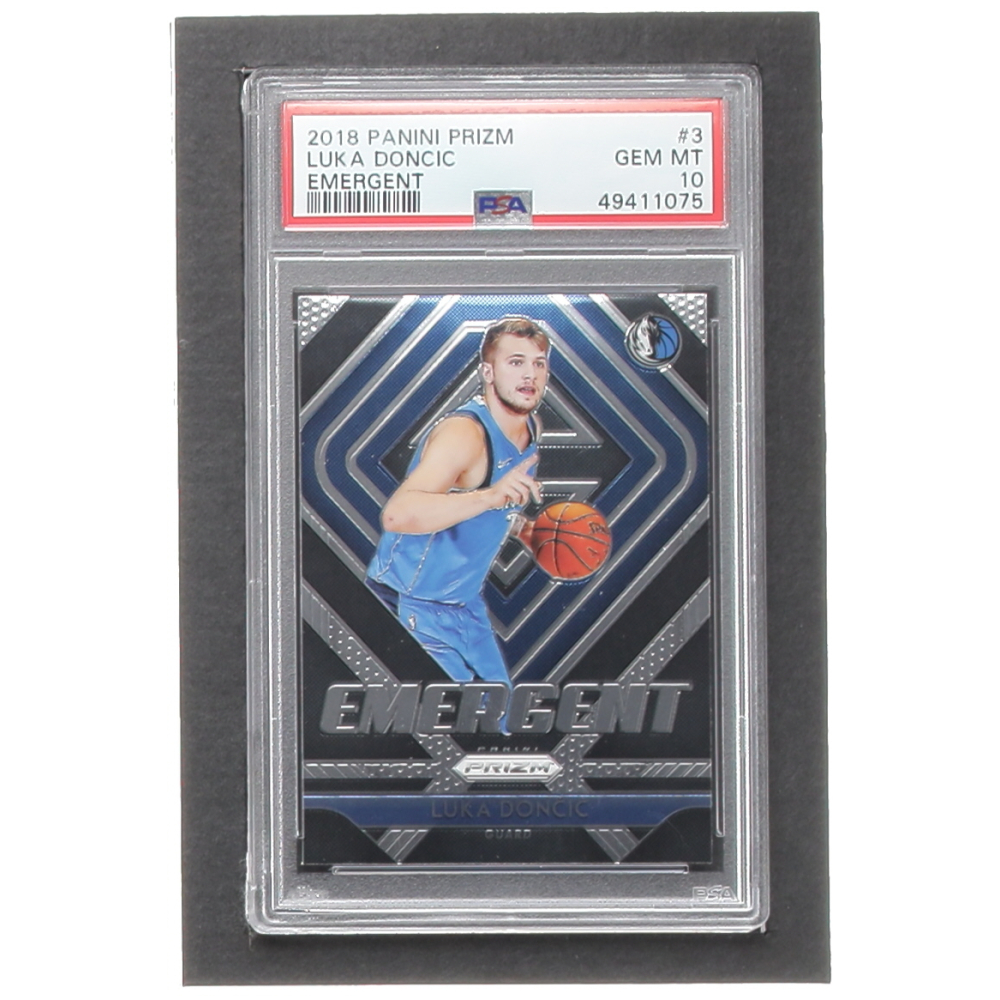 Luka Doncic 2018-19 Panini Prizm Emergent #3 RC (PSA 10) | Pristine Auction