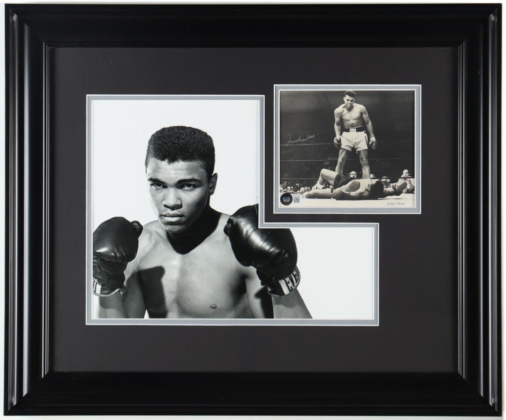 Muhammad Ali Signed Custom Framed Photo Display (Beckett) | Pristine ...