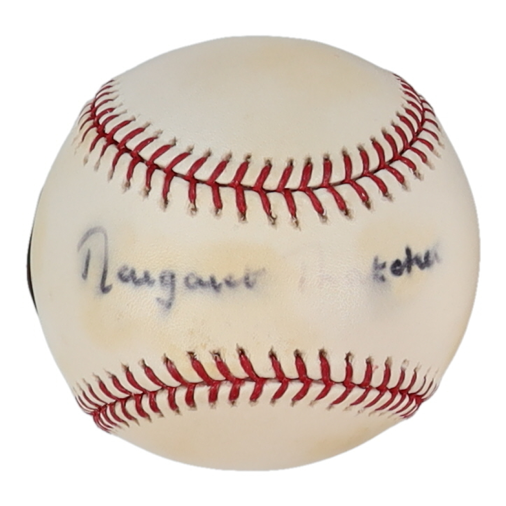 Margaret Thatcher Signed Baseball (Beckett) | Pristine Auction