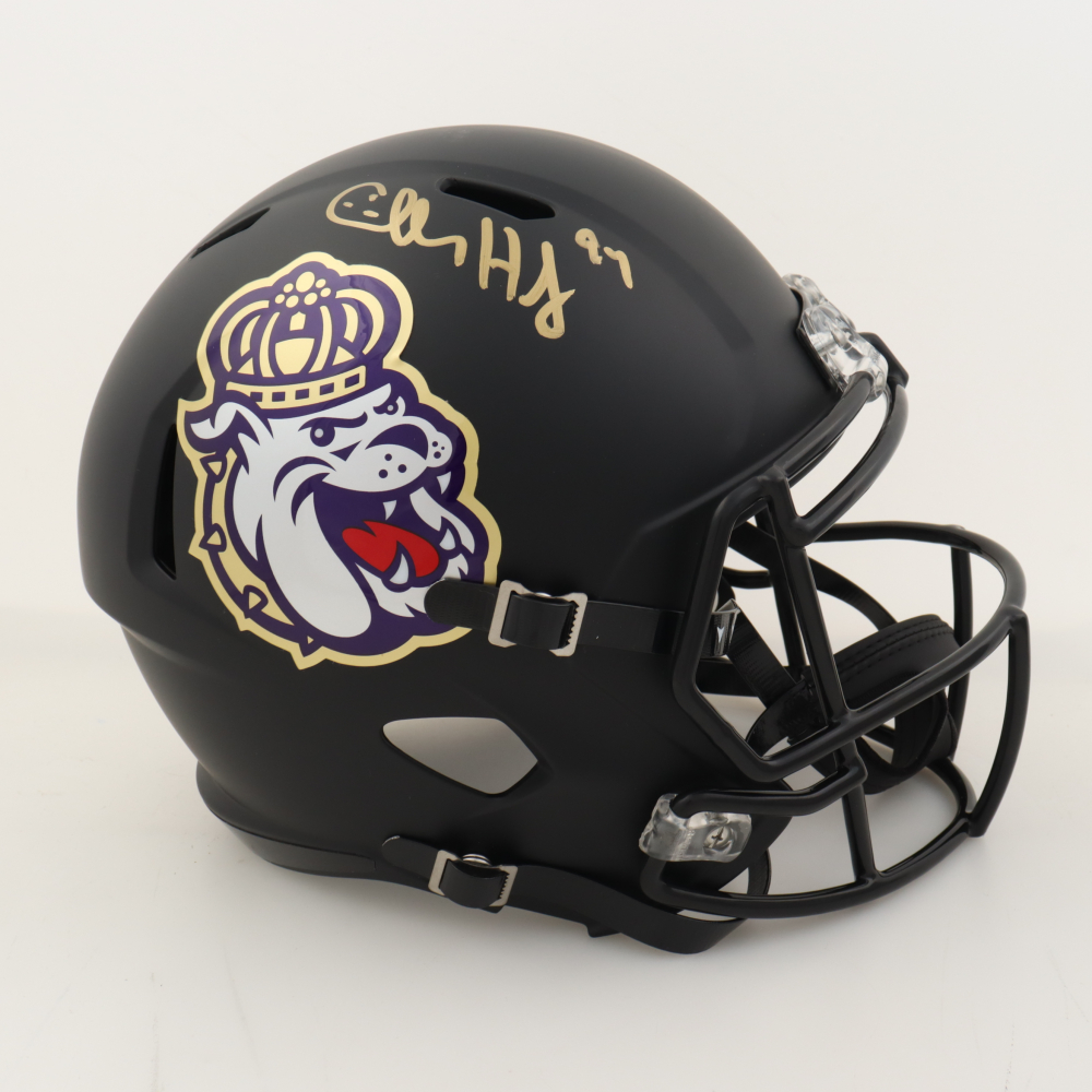 Charles Haley Signed James Madison Dukes Full-Size Speed Helmet ...
