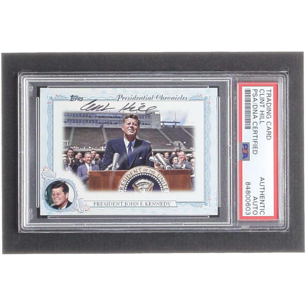 Clint Hill Signed John F. Kennedy 2015 Topps Archives Presidential ...