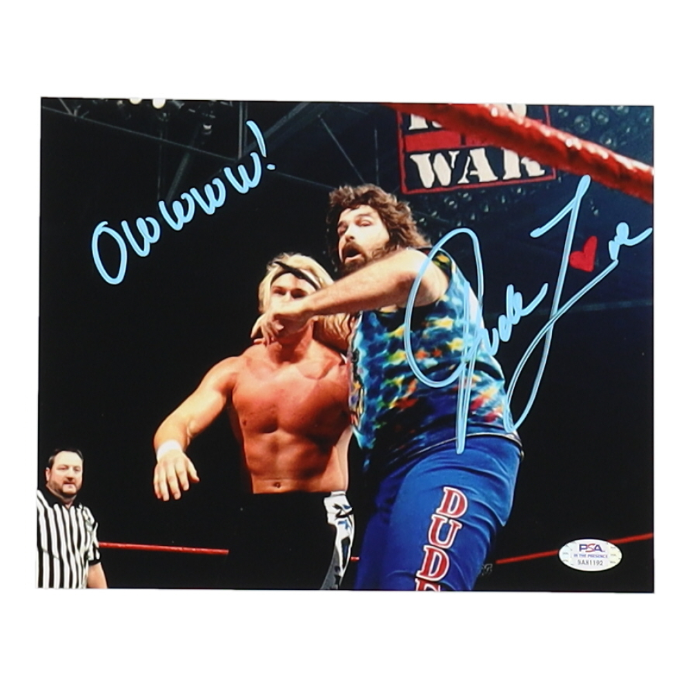 Mick Foley Signed WWF 8x10 Photo Inscribed "Owwww!" (PSA) | Pristine ...