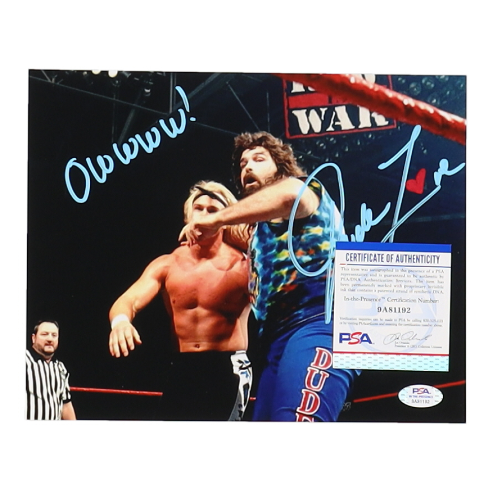 Mick Foley Signed WWF 8x10 Photo Inscribed "Owwww!" (PSA) | Pristine Auction