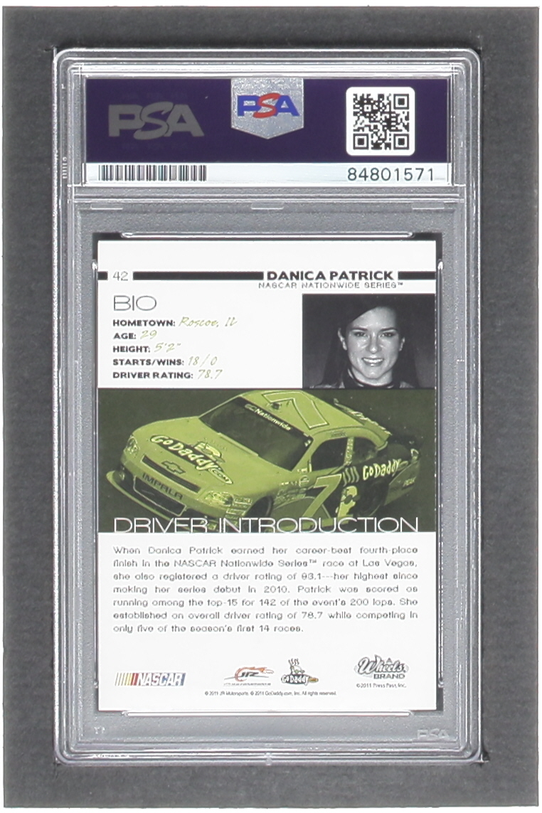 Danica Patrick Signed 2011 Wheels Main Event #42 NNS (PSA) | Pristine ...