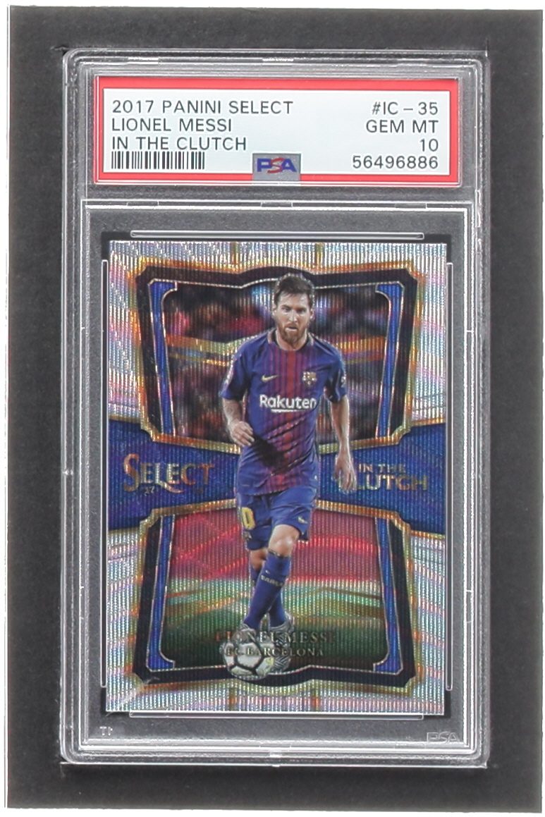 Lionel Messi 2017-18 Select In the Clutch #35 (PSA 10) | Pristine Auction