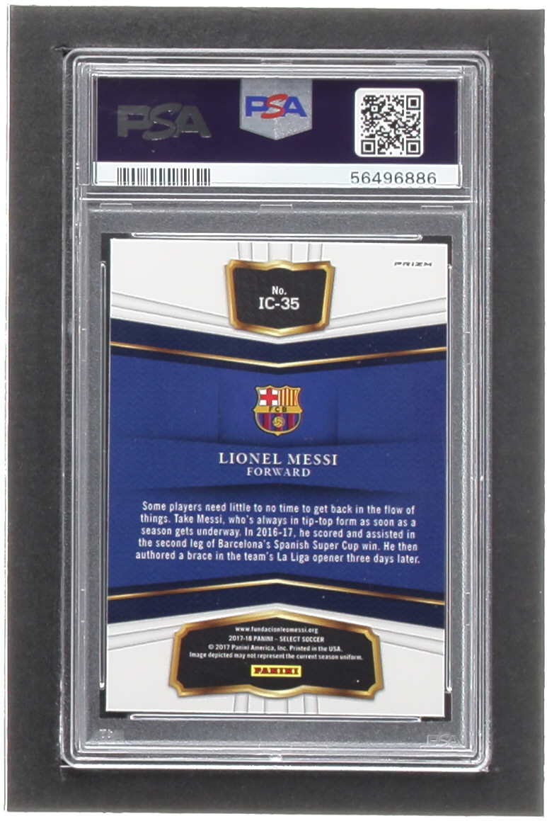 Lionel Messi 2017-18 Select In the Clutch #35 (PSA 10) | Pristine Auction