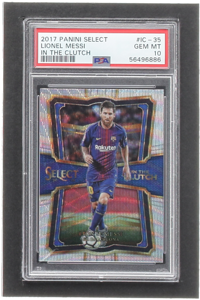 Lionel Messi 2017-18 Select In the Clutch #35 (PSA 10) | Pristine Auction