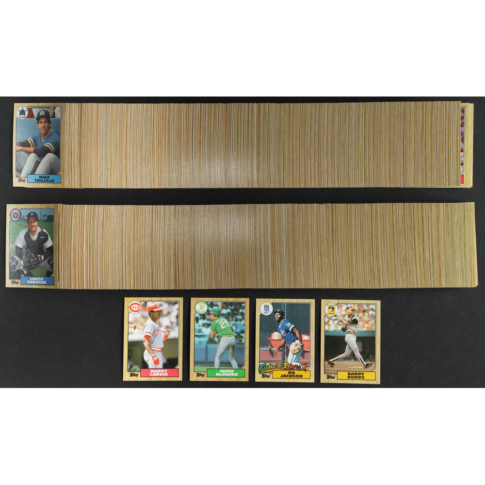 1987 Topps Baseball Complete Set Of (792) Cards With Barry Bonds #320