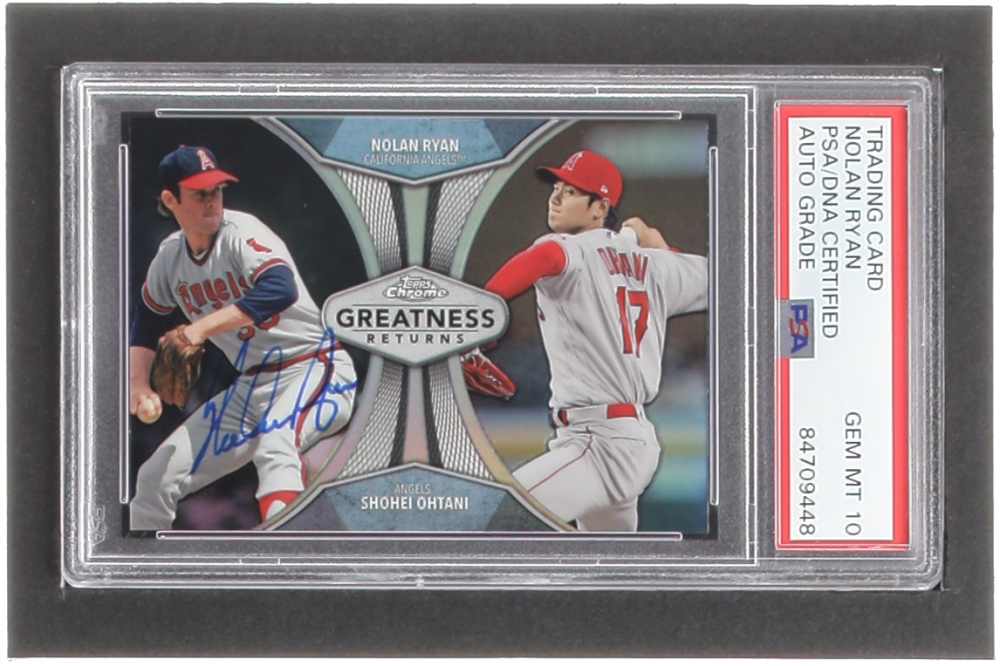 Nolan Ryan Signed 2019 Topps Chrome Greatness Returns #GRE3 Nolan Ryan ...
