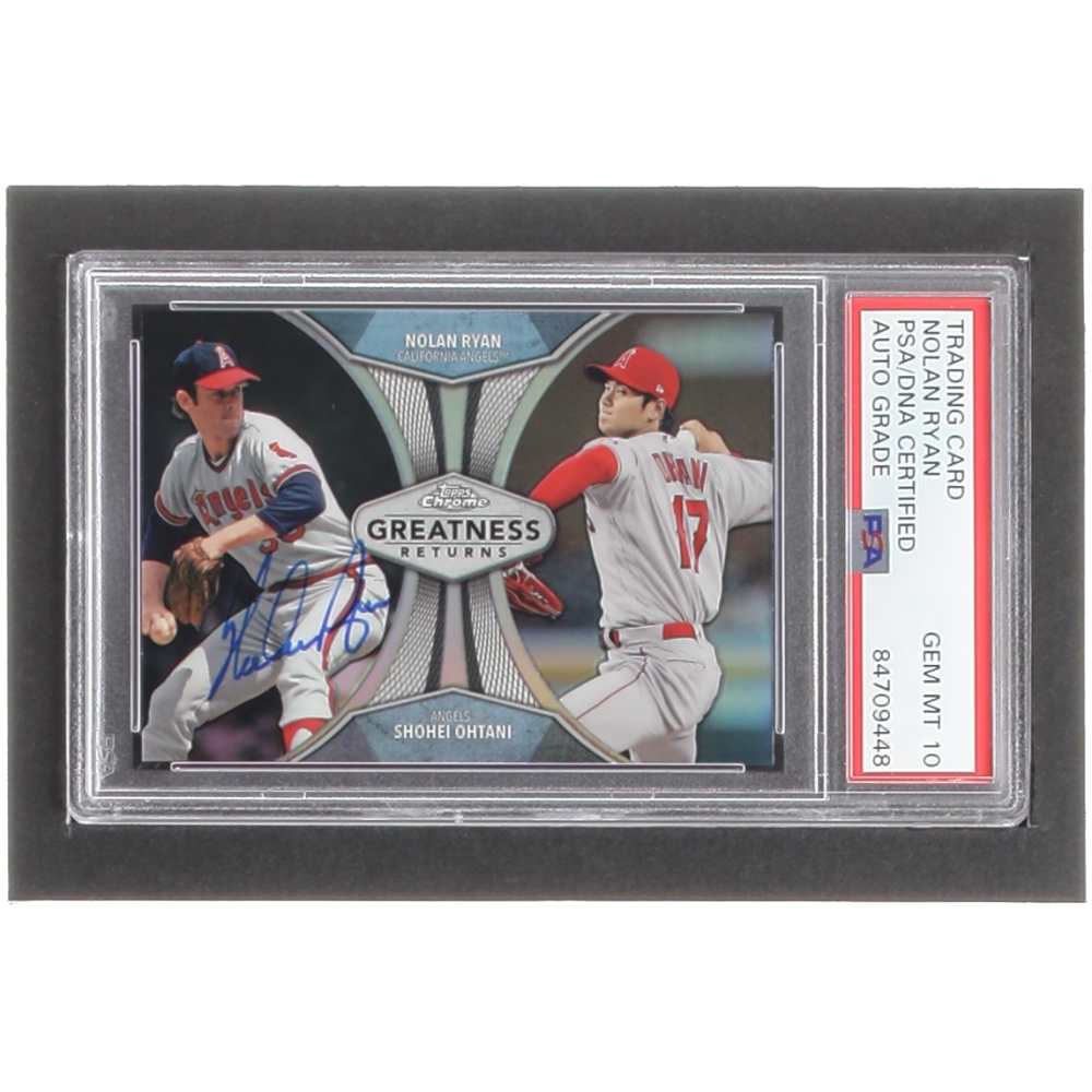 Nolan Ryan Signed 2019 Topps Chrome Greatness Returns #GRE3 Nolan Ryan ...