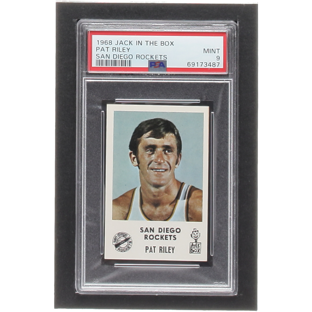 Pat Riley 1968-69 Rockets Jack in the Box #10 (PSA 9) | Pristine Auction