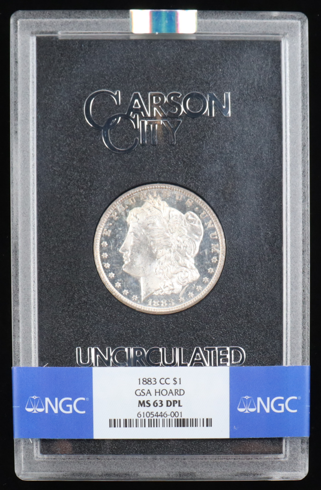 1883-CC Morgan Silver Dollar - Carson City - GSA Hoard (NGC 63 DPL) | Pristine Auction