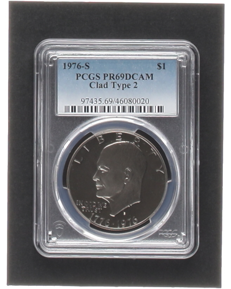 1976-S Eisenhower Silver Dollar - Clad Type 2 (PCGS PR69DCAM ...