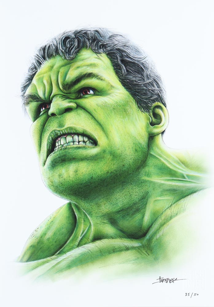 Thang Nguyen Signed LE "The Hulk" 8x12 Print (PA) | Pristine Auction
