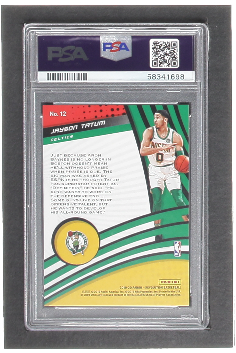Jayson Tatum 2019-20 Panini Revolution Vortex #12 (PSA 10) | Pristine ...