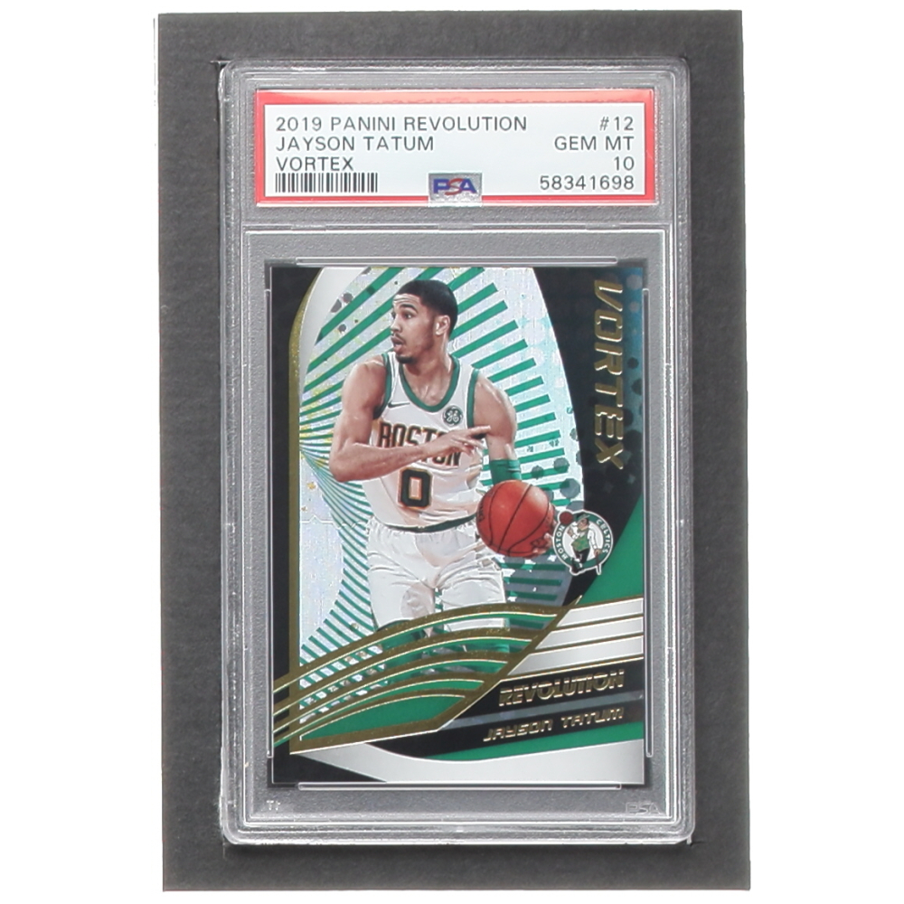 Jayson Tatum 2019-20 Panini Revolution Vortex #12 (PSA 10) | Pristine ...