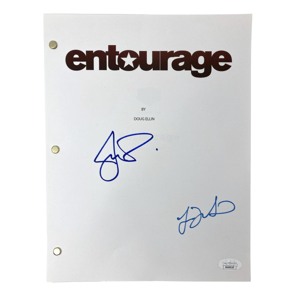 Jeremy Pevin & Jamie-Lynn Sigler Signed "Entourage" Replica Movie ...