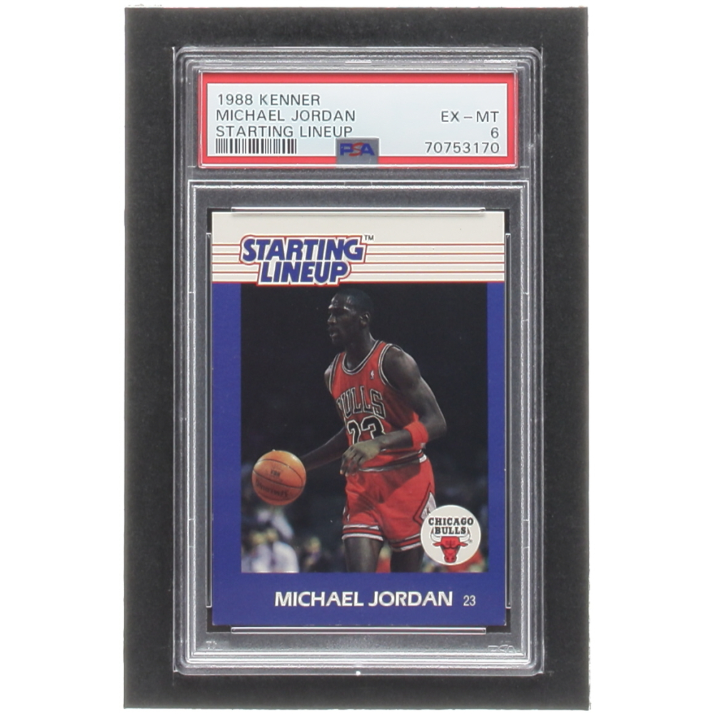 Michael Jordan 1988 Kenner Starting Lineup Cards #40 (PSA 6) | Pristine ...