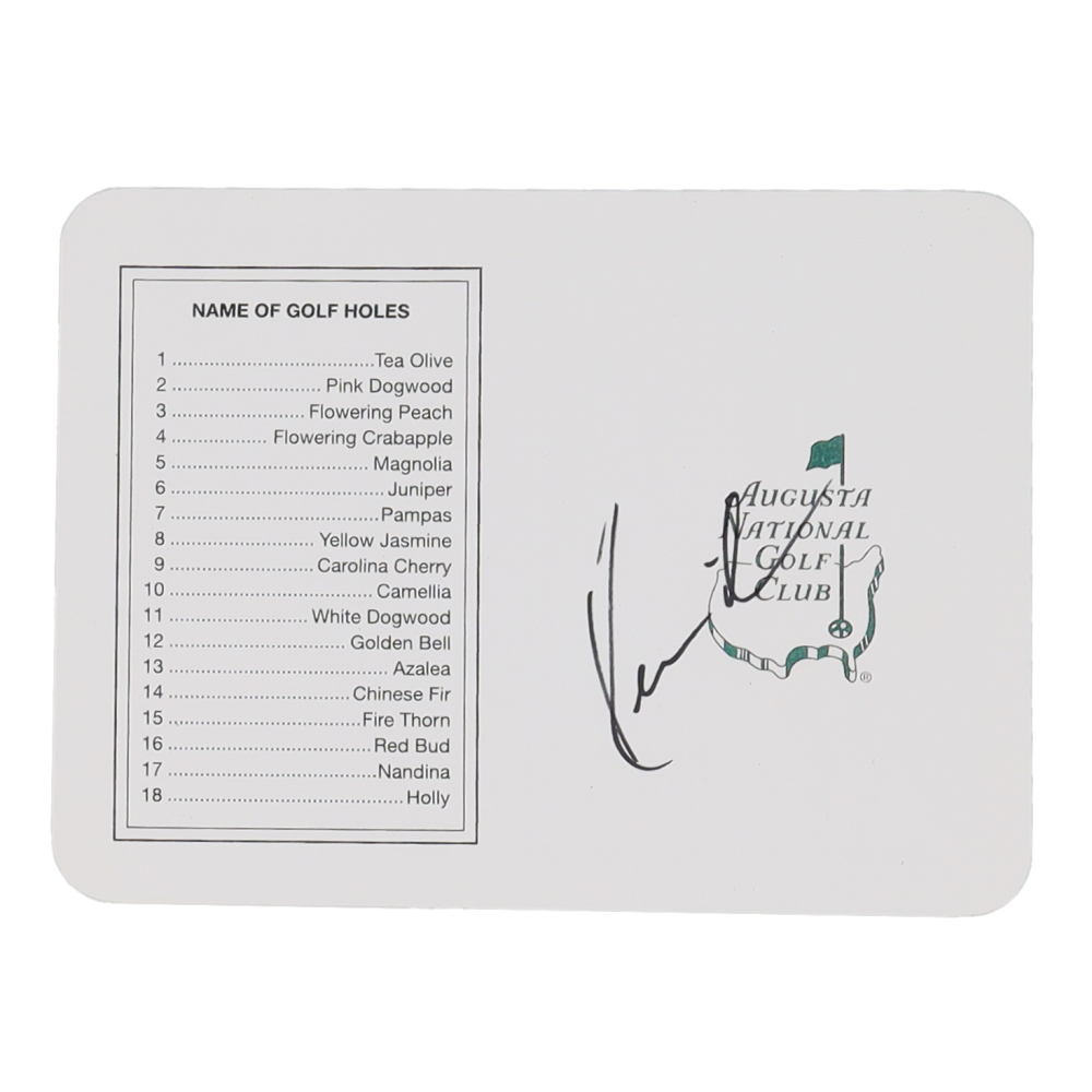 Kevin Costner Signed Augusta National Golf Club Scorecard (JSA ...